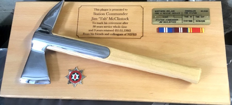 Providence Engraving - Fire Fighters's Presentation Axe